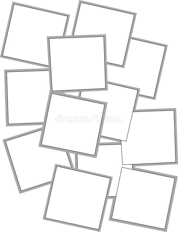 12 Photo Collage Template. Vector Illustration, New Collections Stock ...