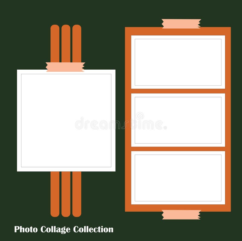 4 Photo Collage Template. Vector Illustration, New Collections Stock ...