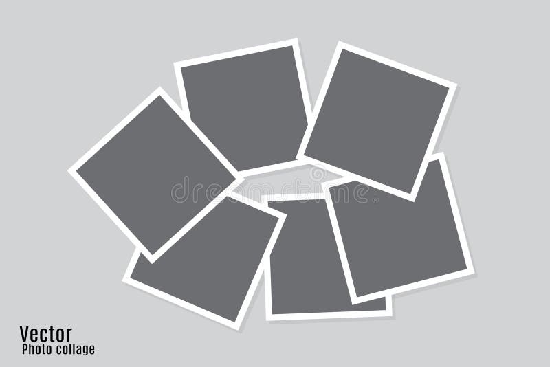 Photo Collage Template Vector Illustration Stock Vector - Illustration ...