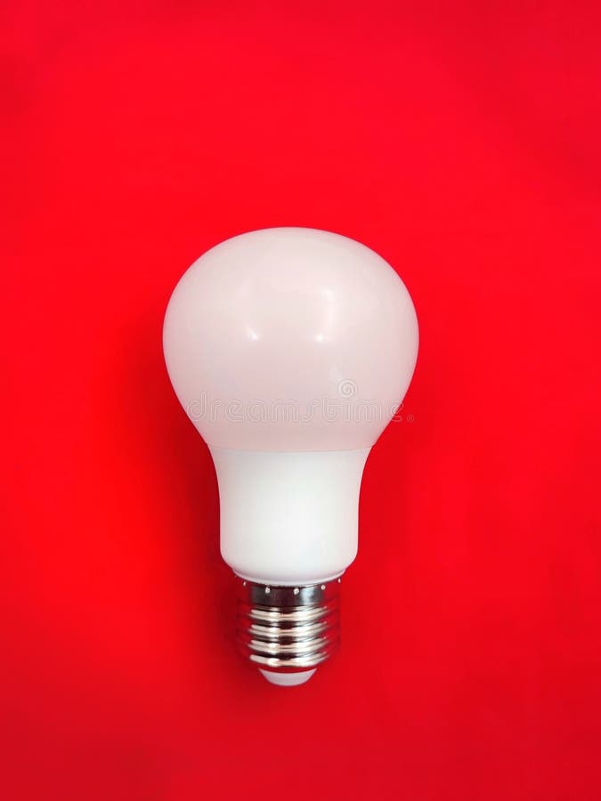 Photo of a Compact LED Light Bulb. Stock Photo - Image of incandescent ...