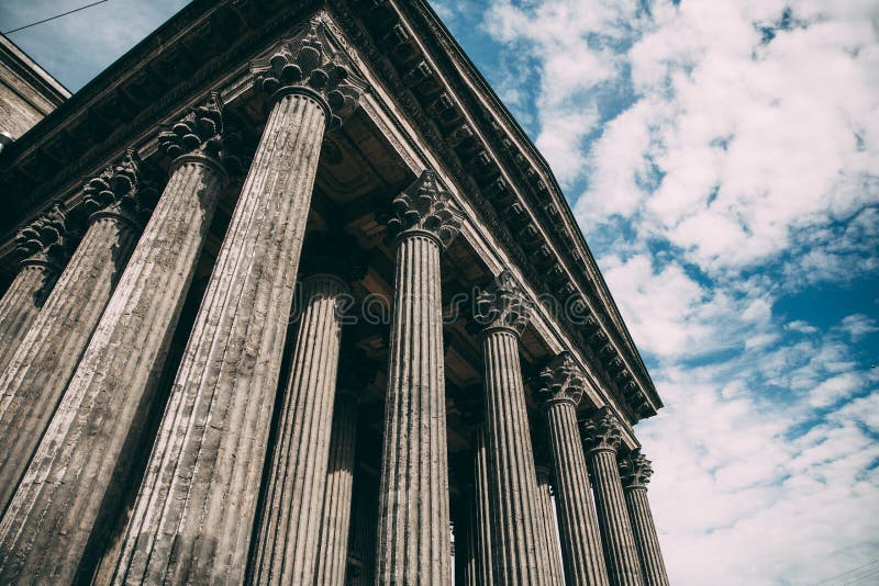Photo of Composite Greek Style Columns Stock Image - Image of composite ...