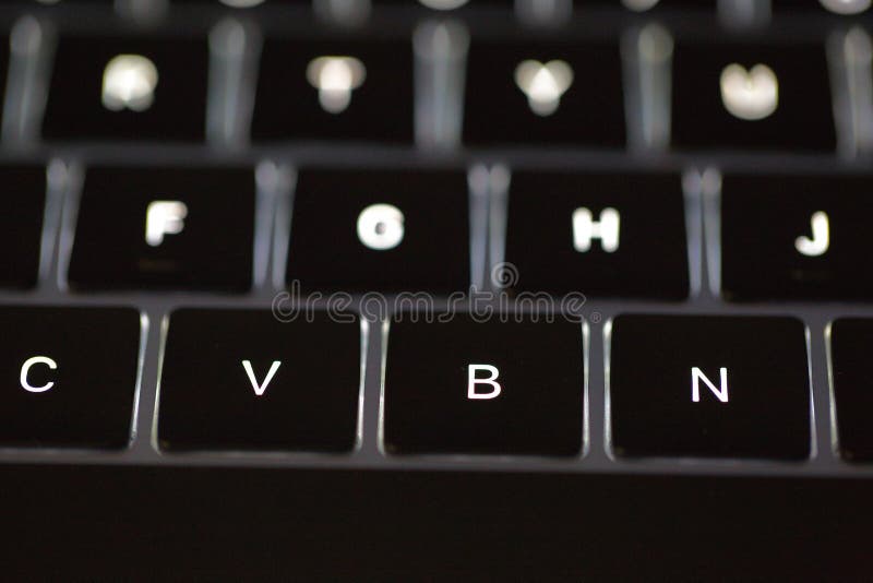 Photo of Keyboard Clavier Backlit Keyboard Stock Image - Image of ...