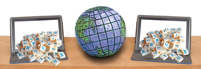 Language Dyslexia Words Scrabble Tiles Computer Globe World Speech ...