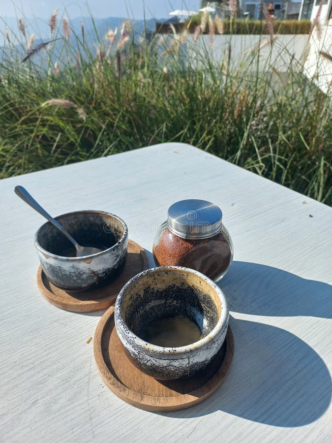 Photo of the Condition of an Empty Cup that is Very Exotic on the ...