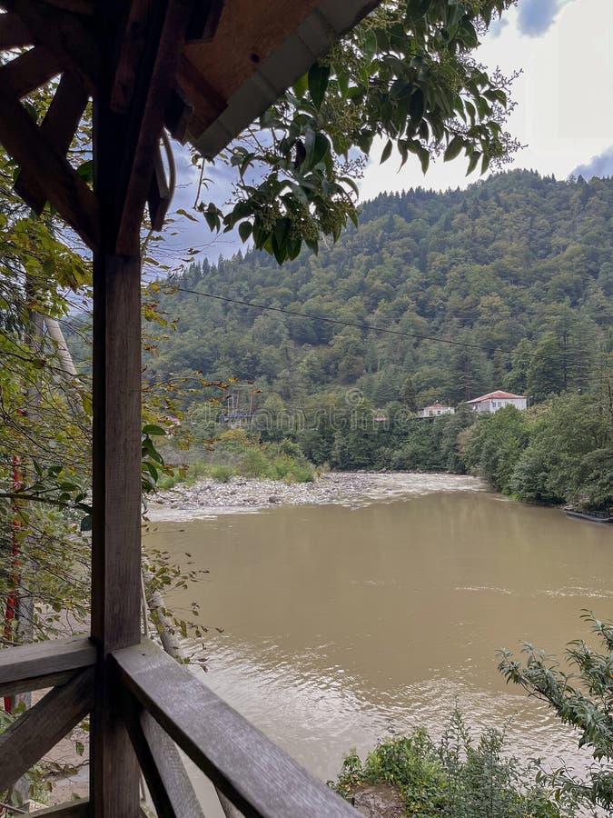 In the Photo, the Confluence of Two Rivers in Georgia Stock Photo ...