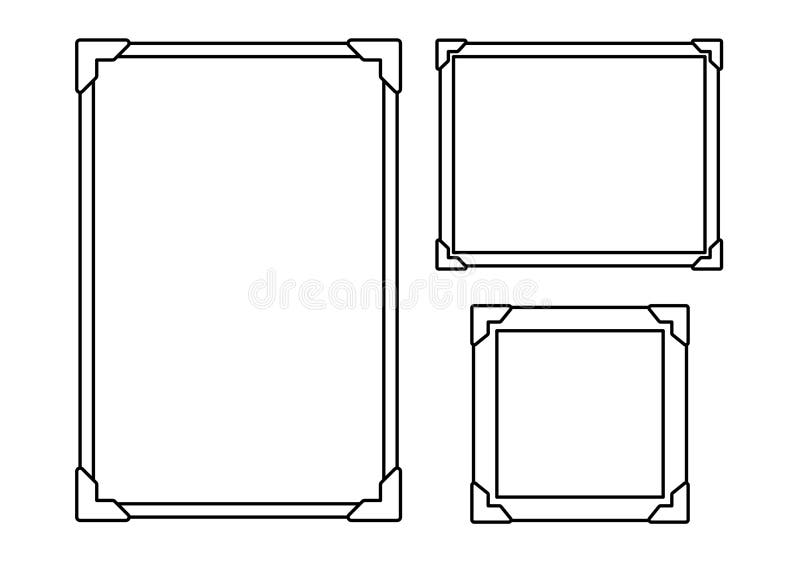 Photo Corners Vector Bundle Stock Vector - Illustration of scrapbook ...