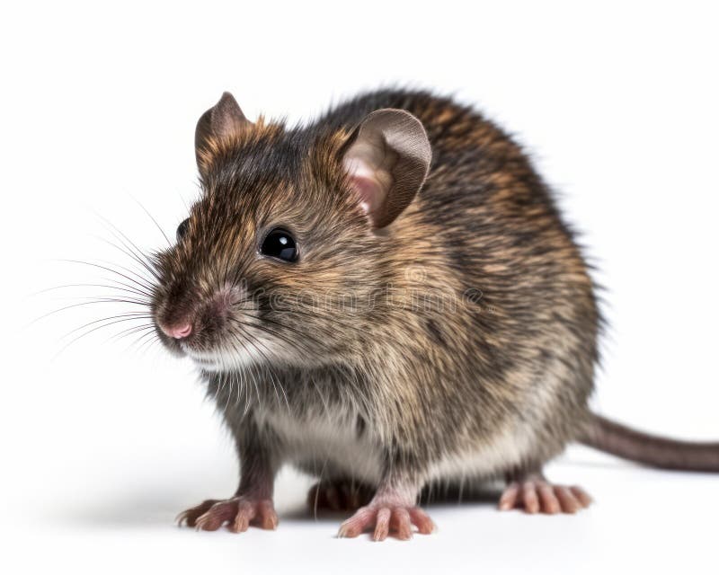 Photo of Cotton Rat Genus Sigmodon Isolated on White Background ...