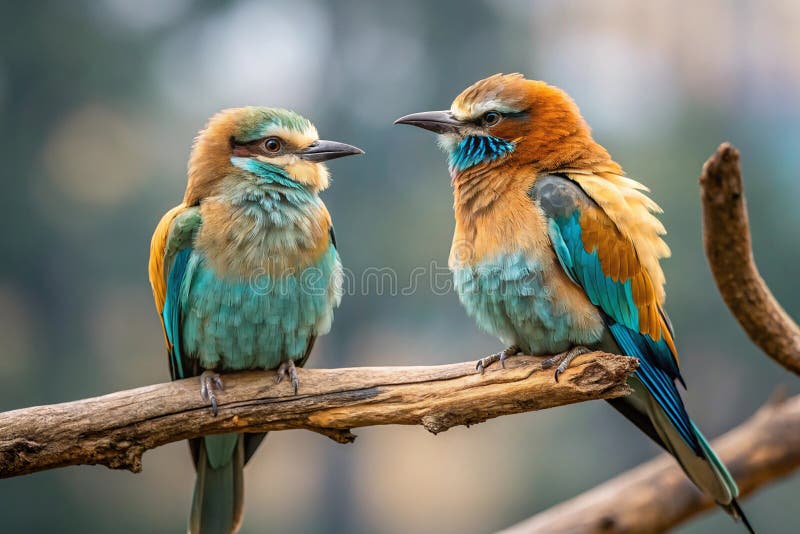 Photo of Couple of Birds - Focus in the First Plane Stock Photo - Image ...