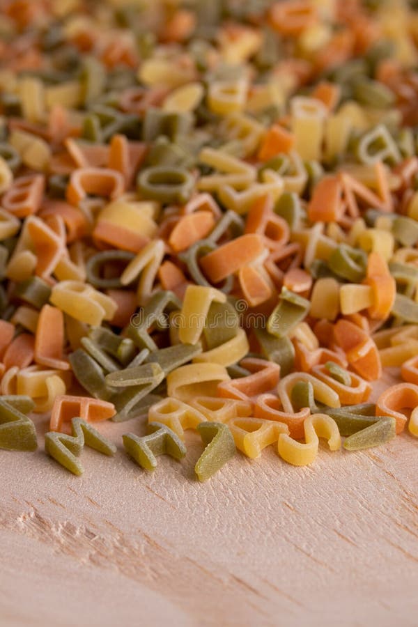Photo Created from Pasta in the Form of a Letter - Pasta. Stock Photo ...