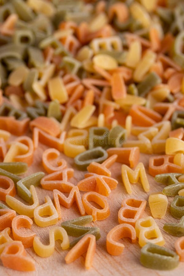 Photo Created from Pasta in the Form of a Letter - Pasta. Stock Image ...