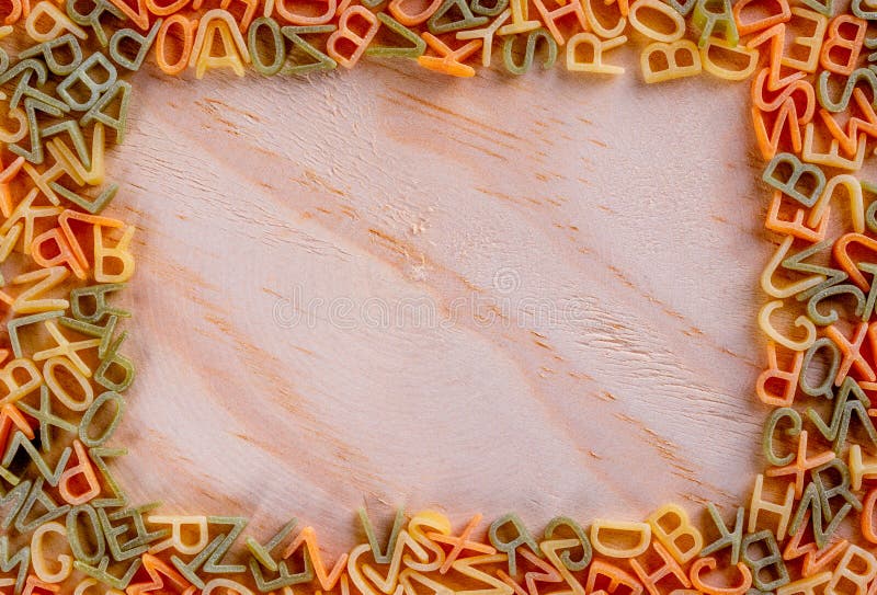 Photo Created from Pasta in the Form of a Letter - Pasta, for ...