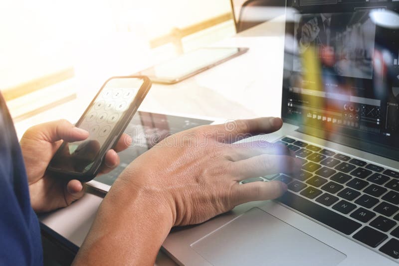 Photo Creative Designer Work Concept. Man Working New Start Up P Stock ...