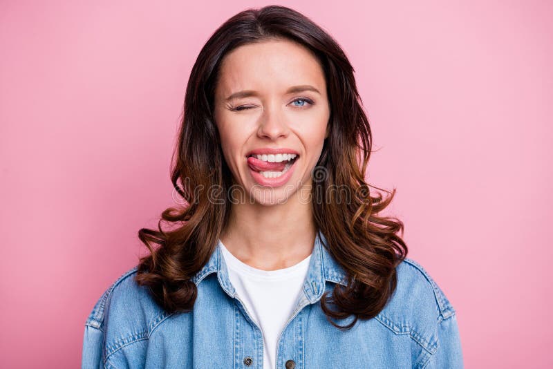 A Flirty Wink Stock Image Image Of Female Flirt Brick 23124007