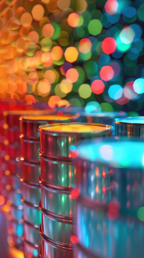 Photo of a 3D Database Management Icon with a Lively Colorful Backdrop ...