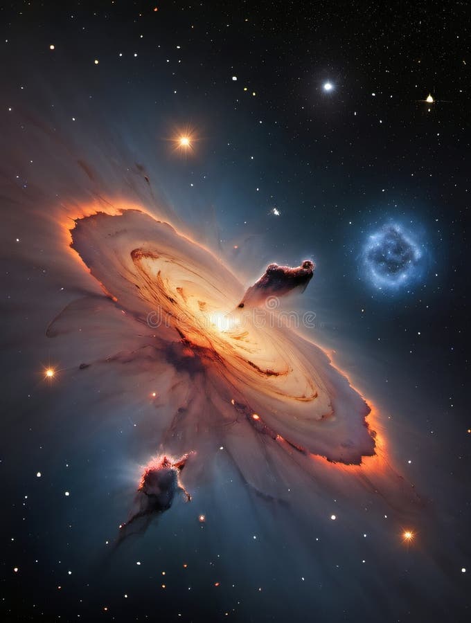 Photo of 3D Rendering of a Stellar Nebula and Cosmic Dust, Cosmic Gas ...