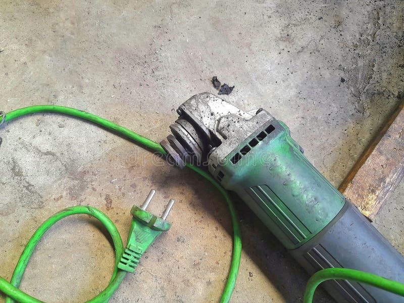 Circular Saw with Broken Disc on Wooden Table Stock Image - Image of ...