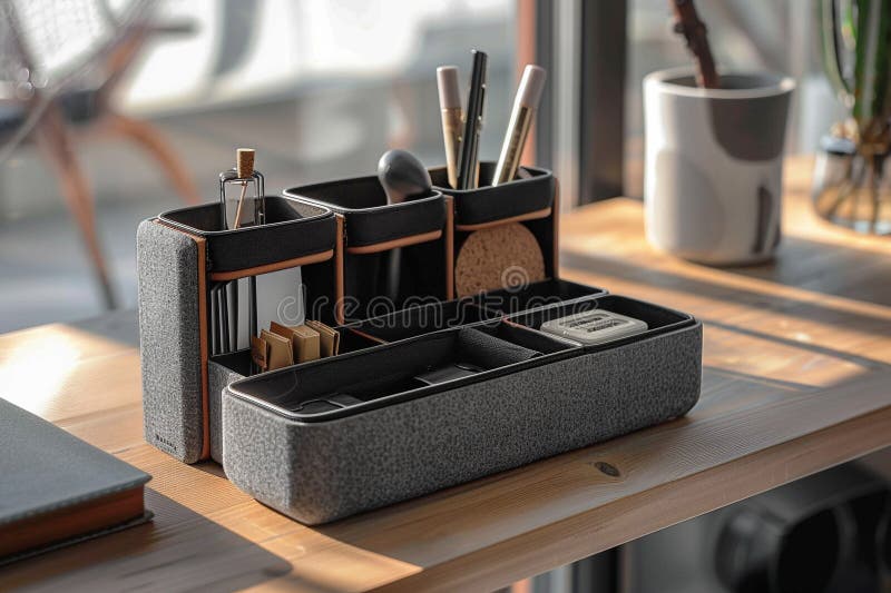 Photo of a Dark Color Organizer for Things, Which is a Stylish and ...