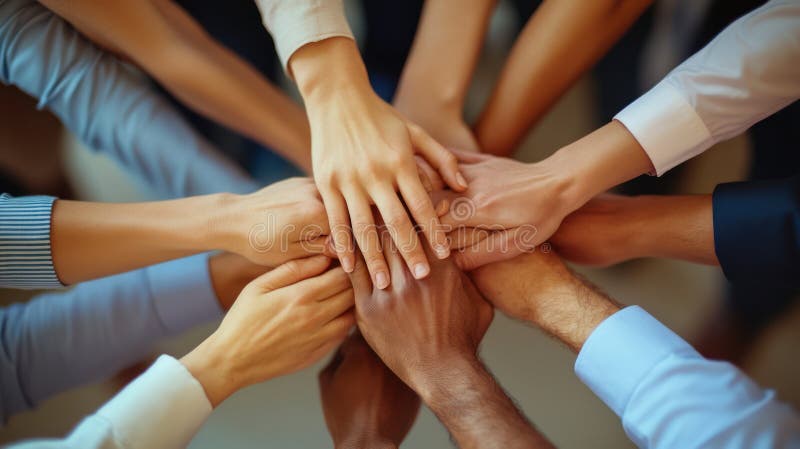 Collaborative Office: Diverse Employees Working Together on a Shared ...