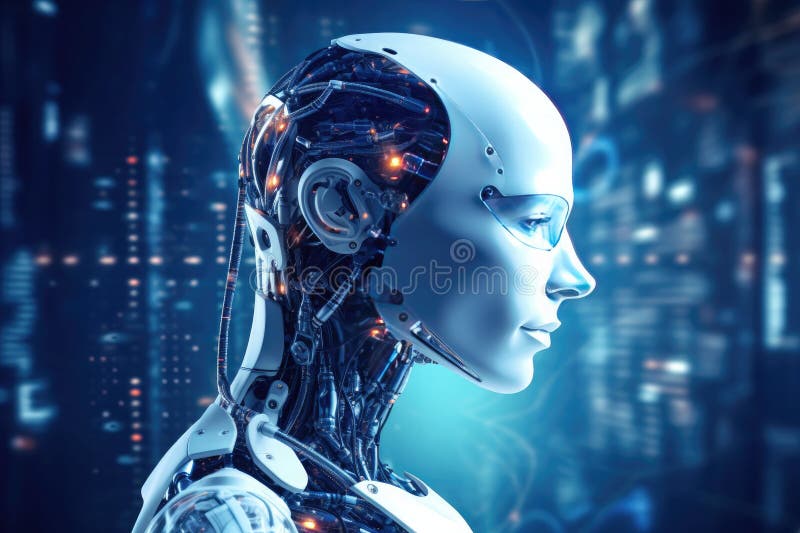 Artificial Intelligence and Machine Learning. Generative AI Stock ...