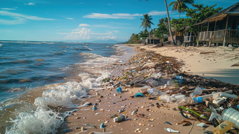 Plastic Pollution: a Devastating Sight on the Beach - Environmental Awareness and Recycling ...