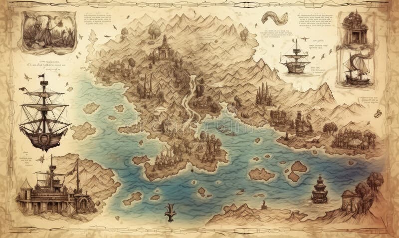 Photo of a Detailed Map Showcasing the Countries and Continents of the ...