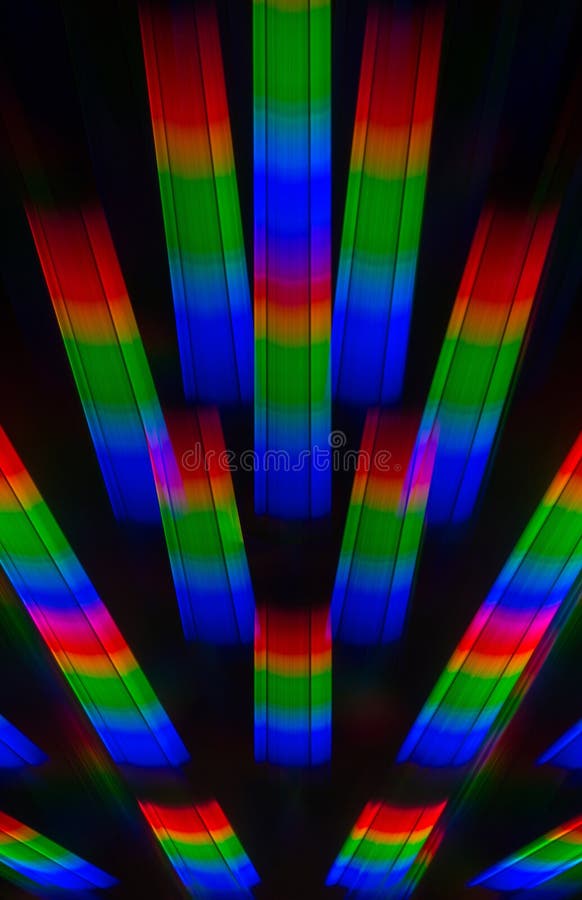 Photo of the Diffraction Pattern of Light from Incandescent Spiral ...