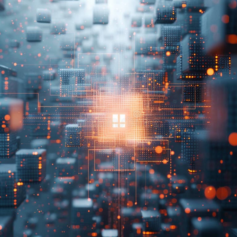 Photo Digital AI Backdrop, 3D Rendering, Emphasizing the Artificial ...