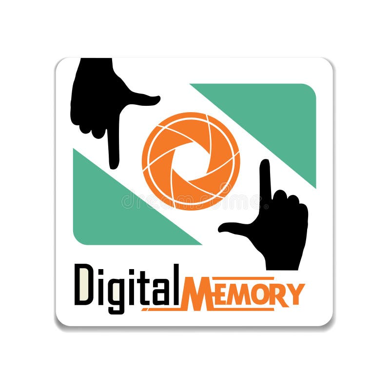 Photo Digital Memory LOGO stock vector. Illustration of abstract - 85378715