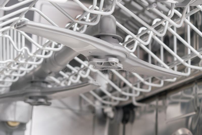 Photo of the Dishwasher, Inside View of the Grid Stock Image - Image of ...
