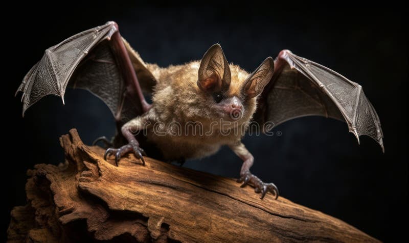 Photo of Disk-winged Bat on Dark Background. Generative AI Stock ...