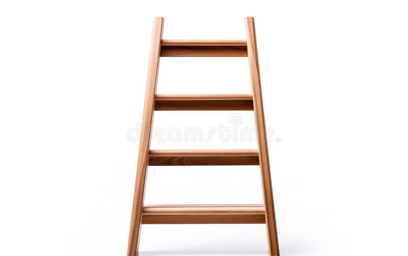 Photo Display Ladder on White Background Stock Illustration ...