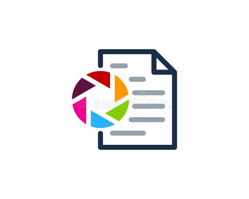 Photo Document Icon Logo Design Element Stock Vector - Illustration of ...