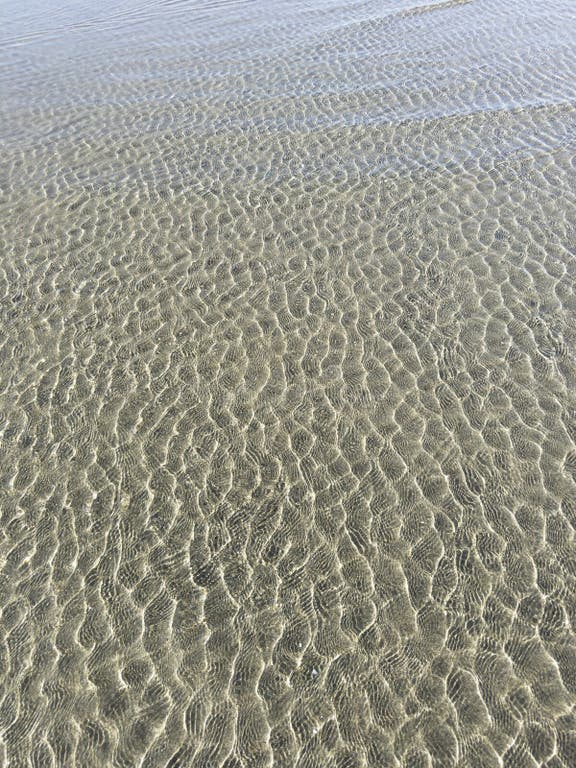 Photo Documentation of Ripples in Shallow Sea Water Stock Image - Image ...