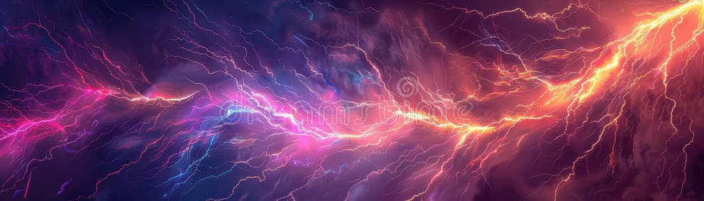 Photo of Dynamic Lightning Texture with Bright Electrifying Patterns ...