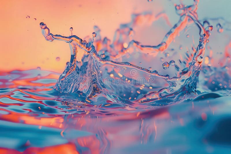 Photo of Dynamic Water Splash Texture with Vibrant Flowing Movements ...