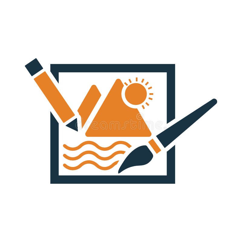 Photo Editing Icon. Simple Editable Vector Graphics Stock Illustration ...