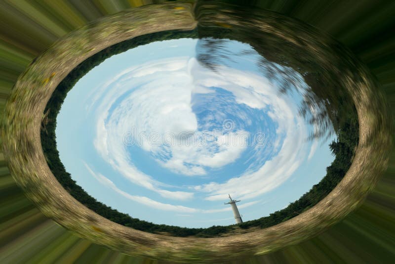 Photo Effect with Distortion Filter Stock Photo - Image of cellular ...