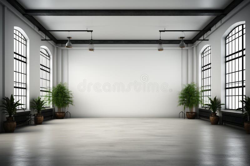 Photo Empty Studio with Photography Lighting. Generative AI Stock ...