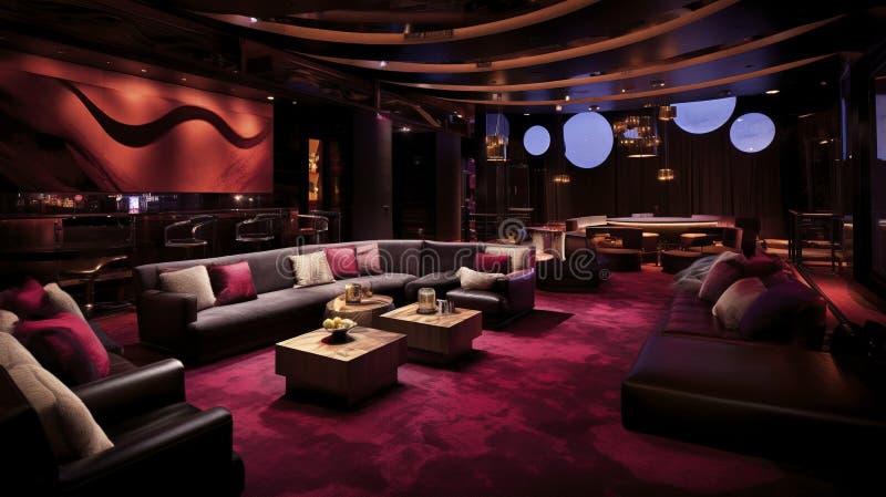 A Photo of an Event Venue VIP Area with Private Seating Stock Photo ...