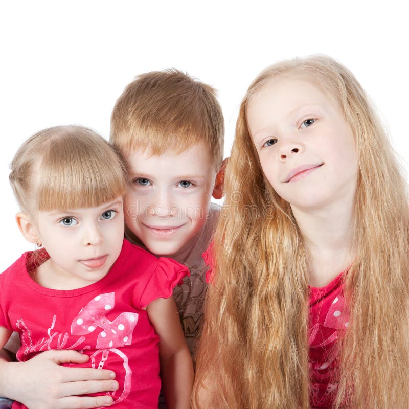 Happy Children Talking on Mobile Phones Stock Image - Image of girl ...