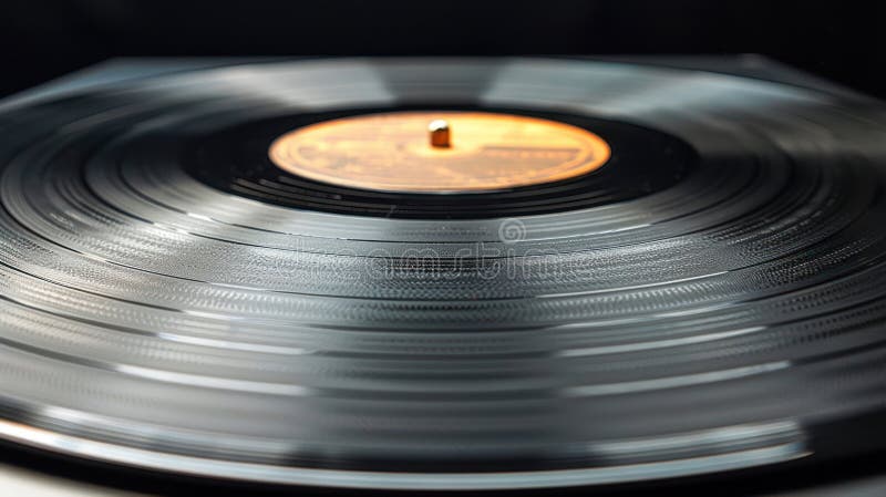 Classic Vinyl Record on Clean White Background Stock Illustration ...