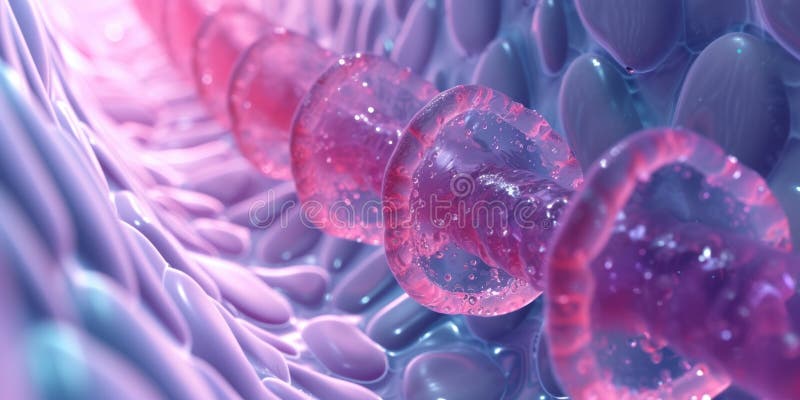 Close-up of Pink and Purple Objects Stock Illustration - Illustration ...