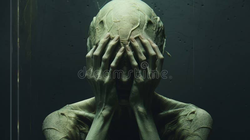 Ethereal Horror: Trapped Emotions in Alien Worlds Stock Photo - Image ...