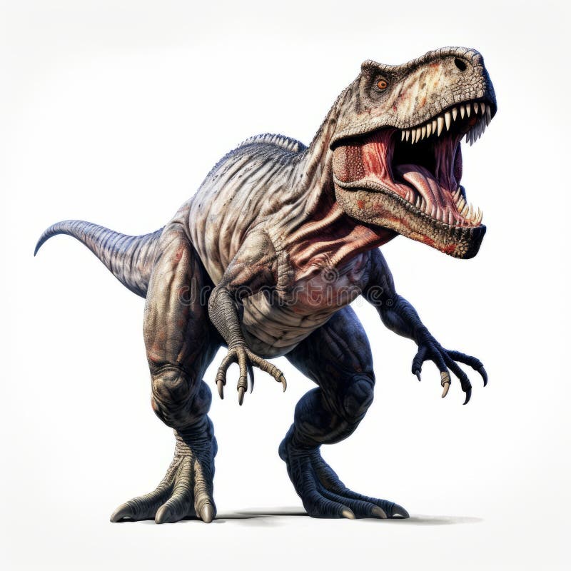 Realistic 3d Render of T-rex with Open Mouth in Jim Lee Style Stock ...