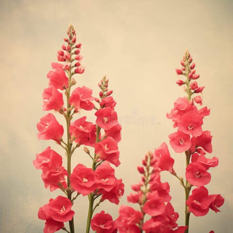 Vintage-inspired Red Flowers with Soft Focal Points: a Whimsical ...