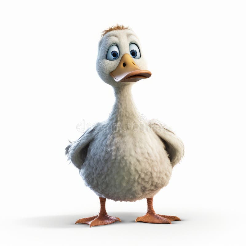 Impressive Disney-style Duck Cartoon with Realistic Pixar Animation ...