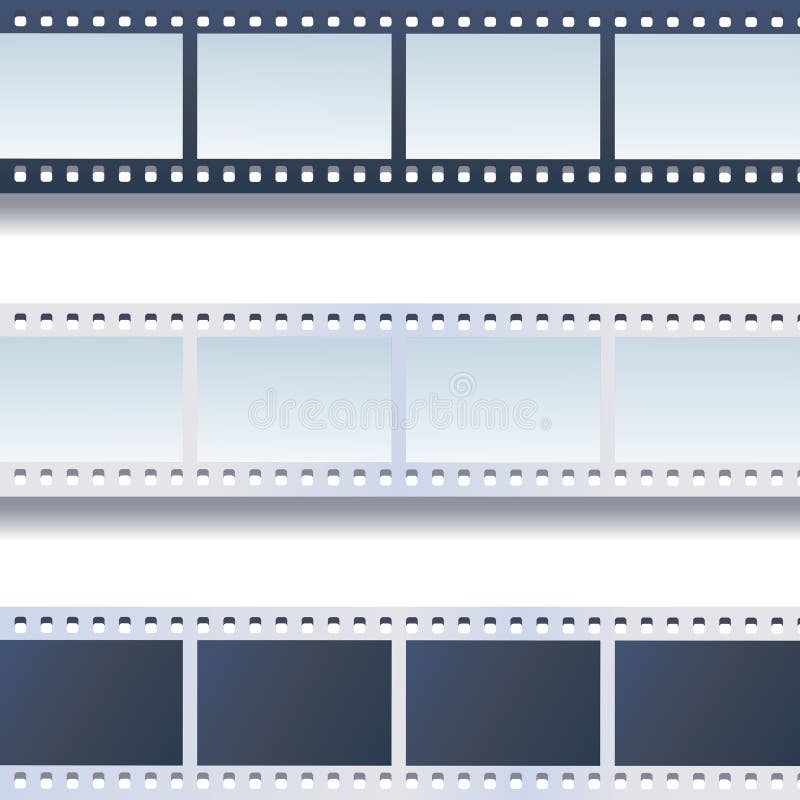 Photo, Film Tapes Vector Set Stock Vector - Illustration of roll ...