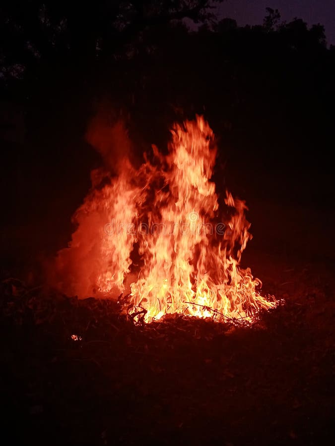 Photo of Fire in Festive Season. Stock Photo - Image of entertainment ...