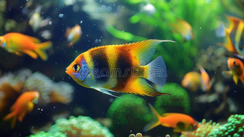 Photo of Fish Swimming in the Aquarium, High Quality. Stock ...