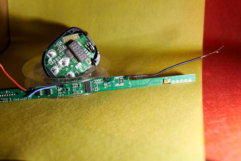 Photo of FM Modulator and Laptop Battery Chip Stock Photo - Image of ...